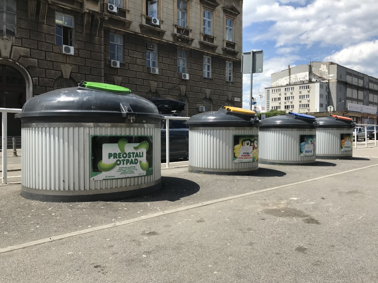 Semi-underground waste containers | UC Čistoća · Rijeka